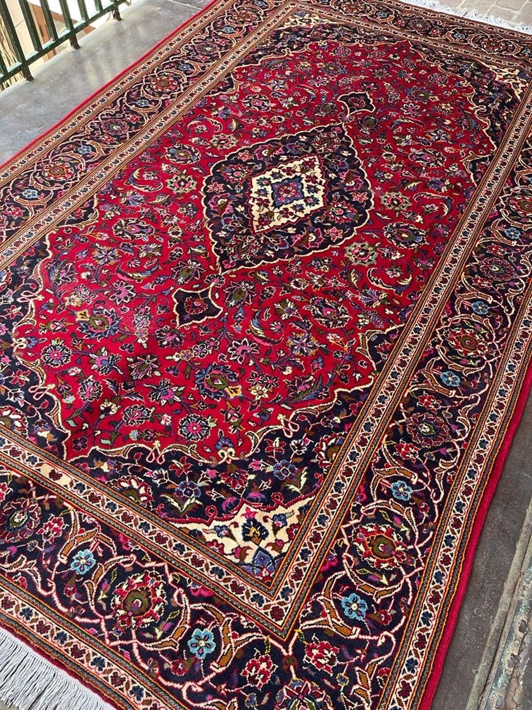 200 X 315 CM Stunning Floral Pattern Natural Vegetable Dye Carpet - Etsy