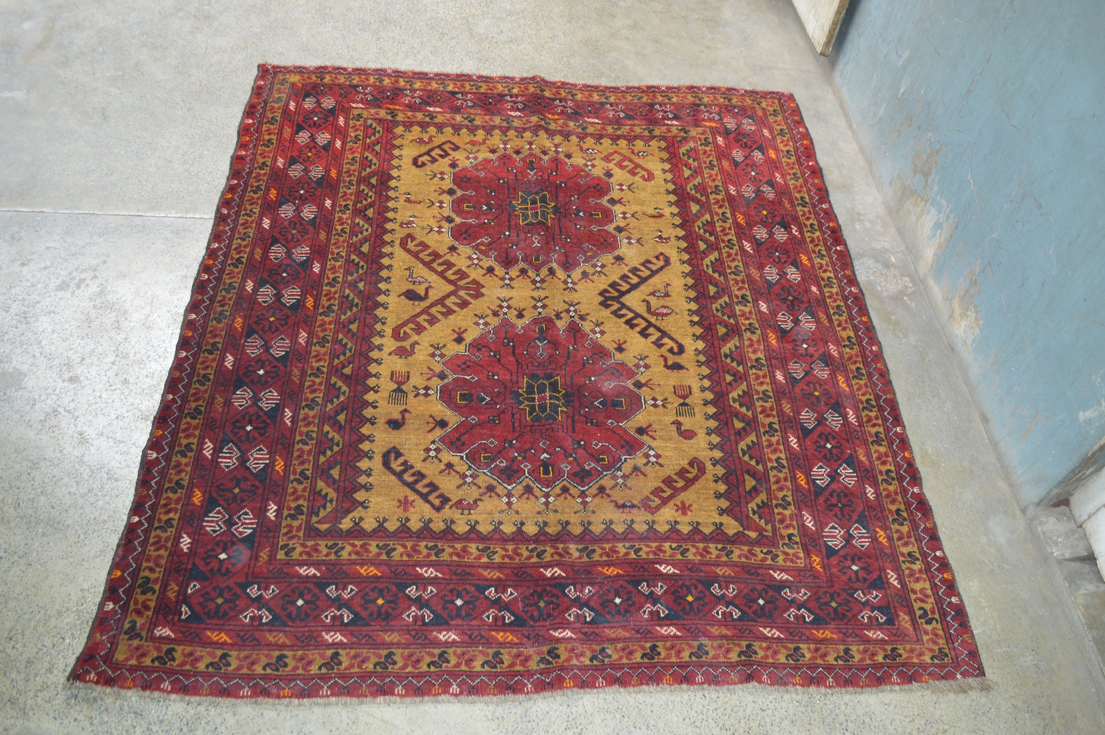 Antique Beautiful Patnus Gul Qunduz Turkoman Rug | Etsy