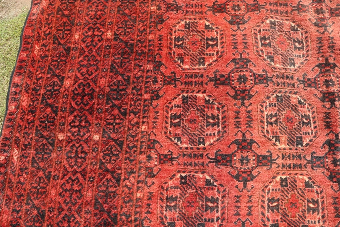 6.6 X 8.9 Antique Wazir Gul Pattern Turkoman CarpetNatural | Etsy