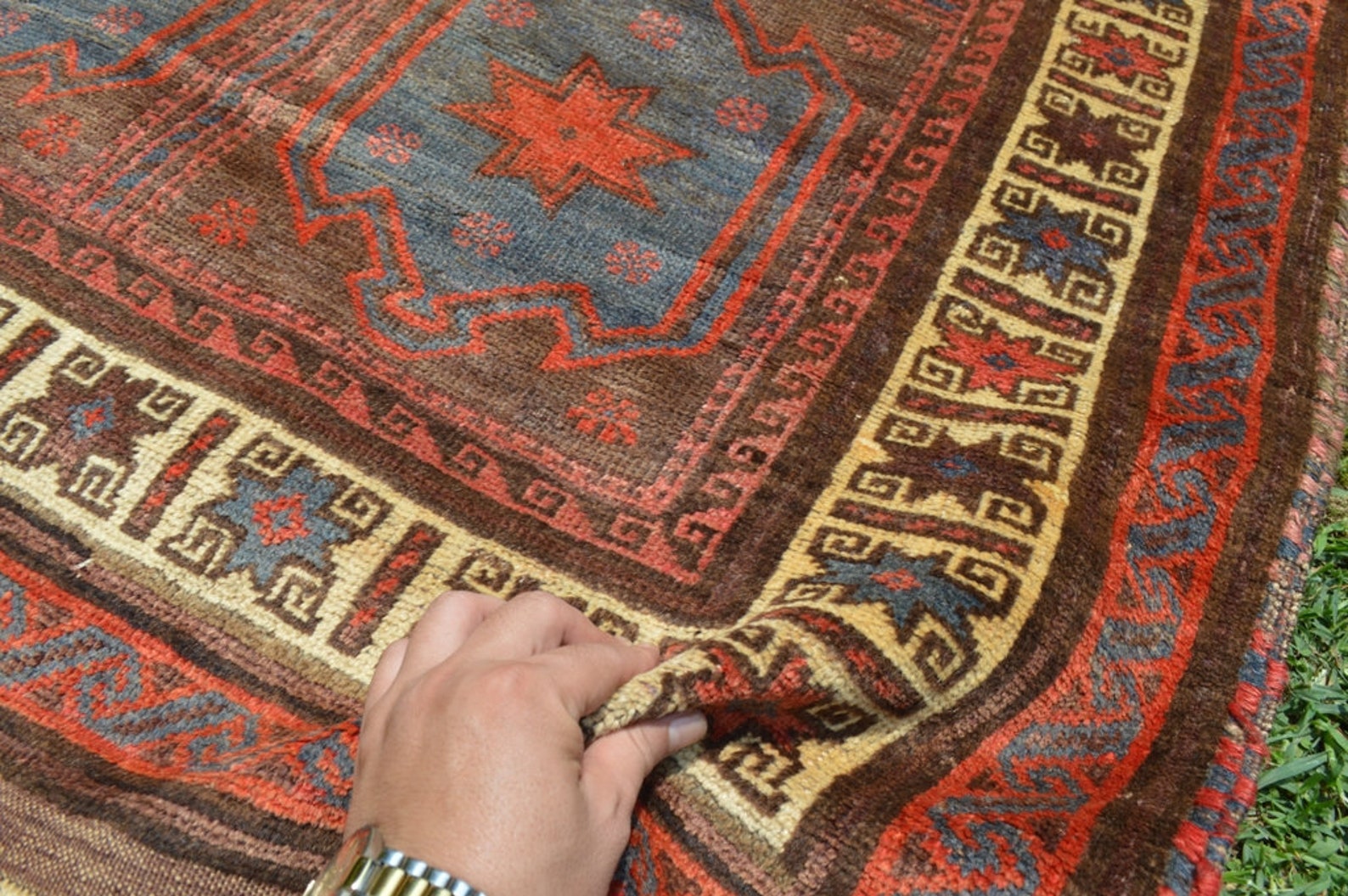 Vintage Madad Khani Tribal Maldari Nomadic Rug | Etsy