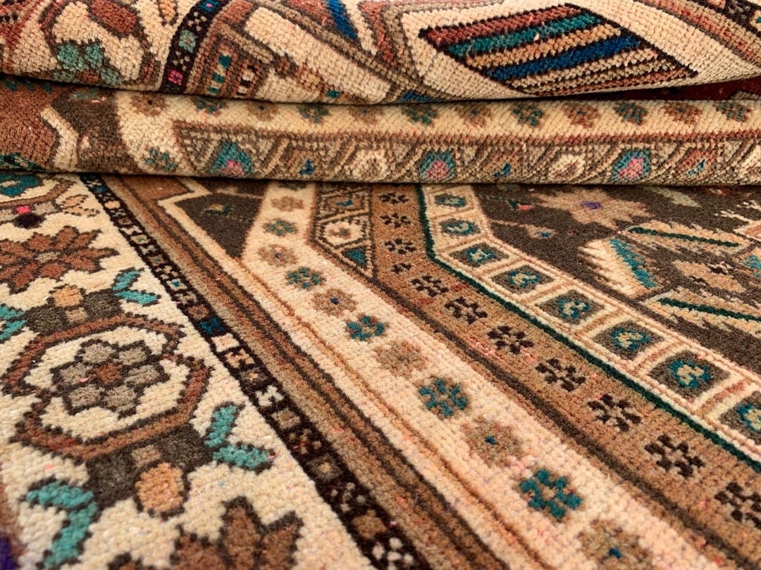 4 X 10 Ft Antique Kazak Pattern Pictorial Hallway Runner - Etsy