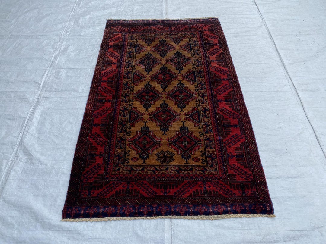 FREE SHIPPING4 X 6 Ft Vintage Maldari Sft Tribal Baluch Zakani Carpet ...