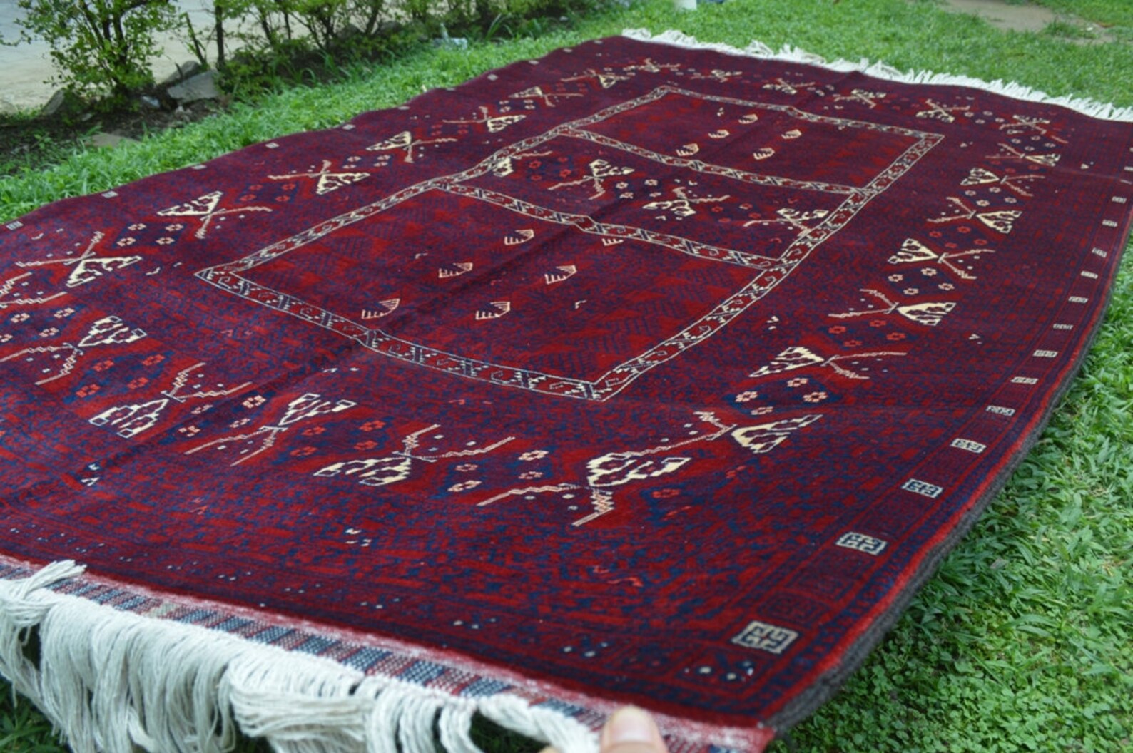 Stunning Hatchulu Pura Qunduz Turkoman Carpet - Etsy