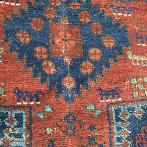 4 X 6 Ft COLLECTORS' PIECE Antique Caucasian Kazak Pattern Central ...