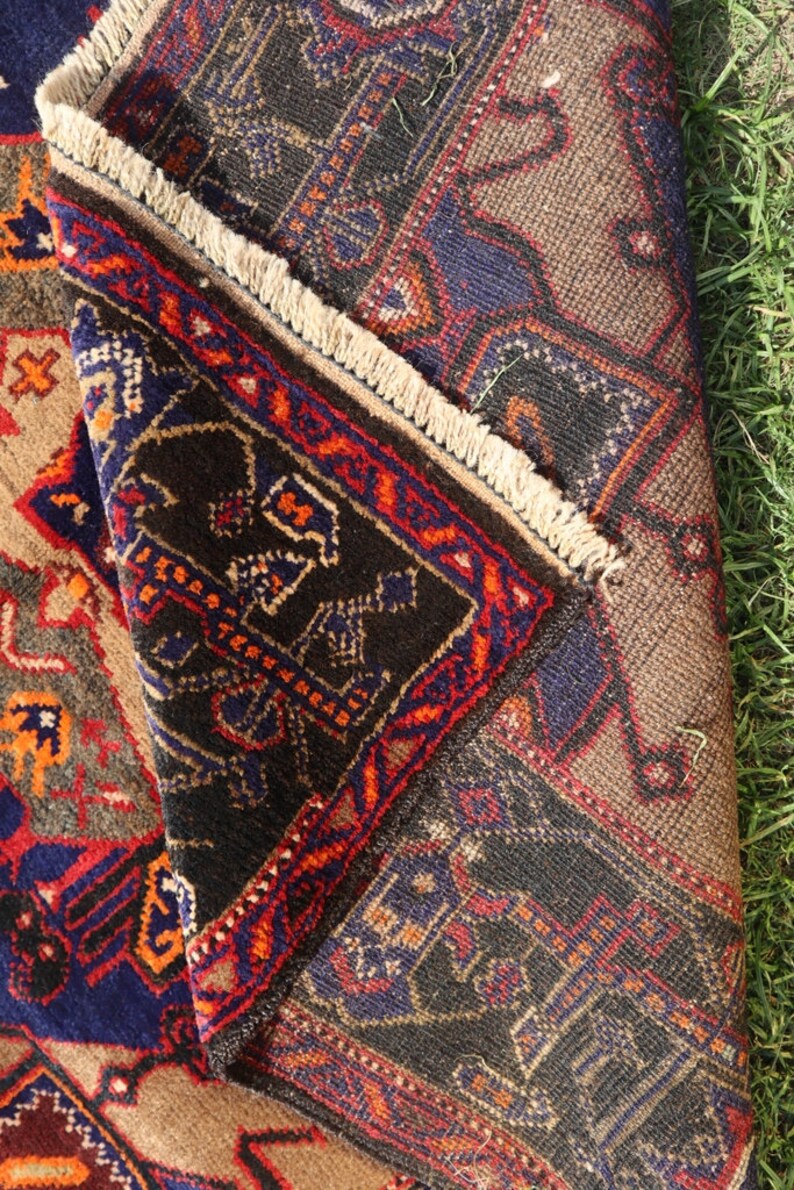 Vintage Caucasian Pattern Handmade Tribal Rug - Etsy