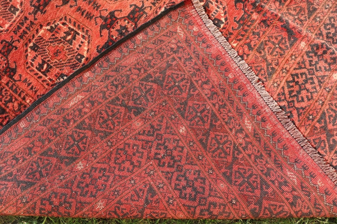 6.6 X 8.9 Antique Wazir Gul Pattern Turkoman CarpetNatural | Etsy