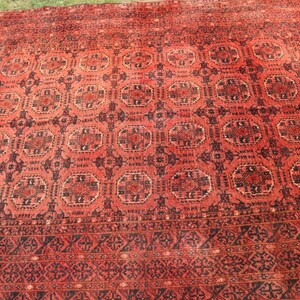 6.6 X 8.9 Antique Wazir Gul Pattern Turkoman CarpetNatural | Etsy