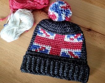 Union Jack Flag Crochet Applique Pattern Instant Pdf Download - Etsy UK