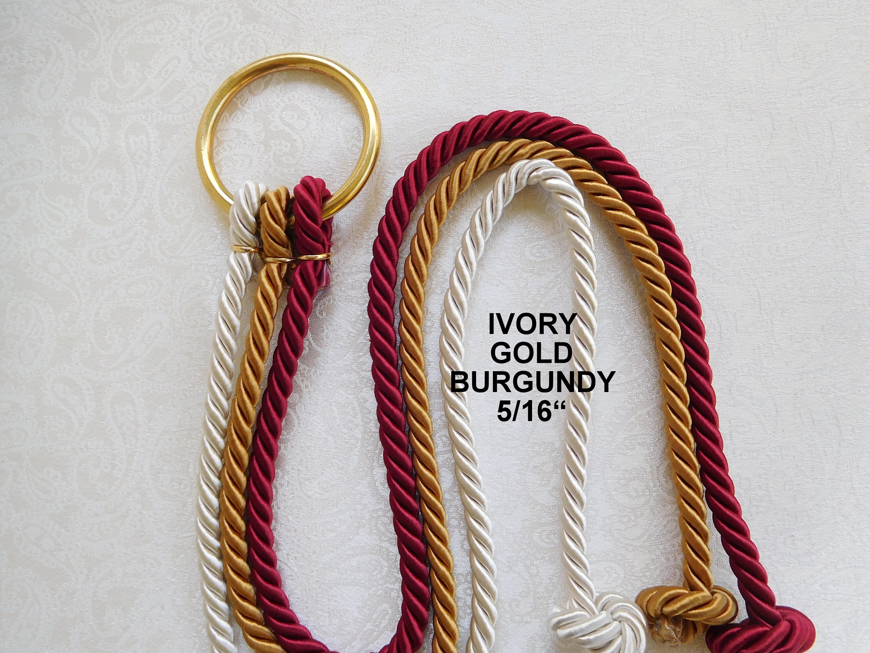 Three Cords, Cord of Three Strands, Wedding Unity Cords, Braid Cord ...