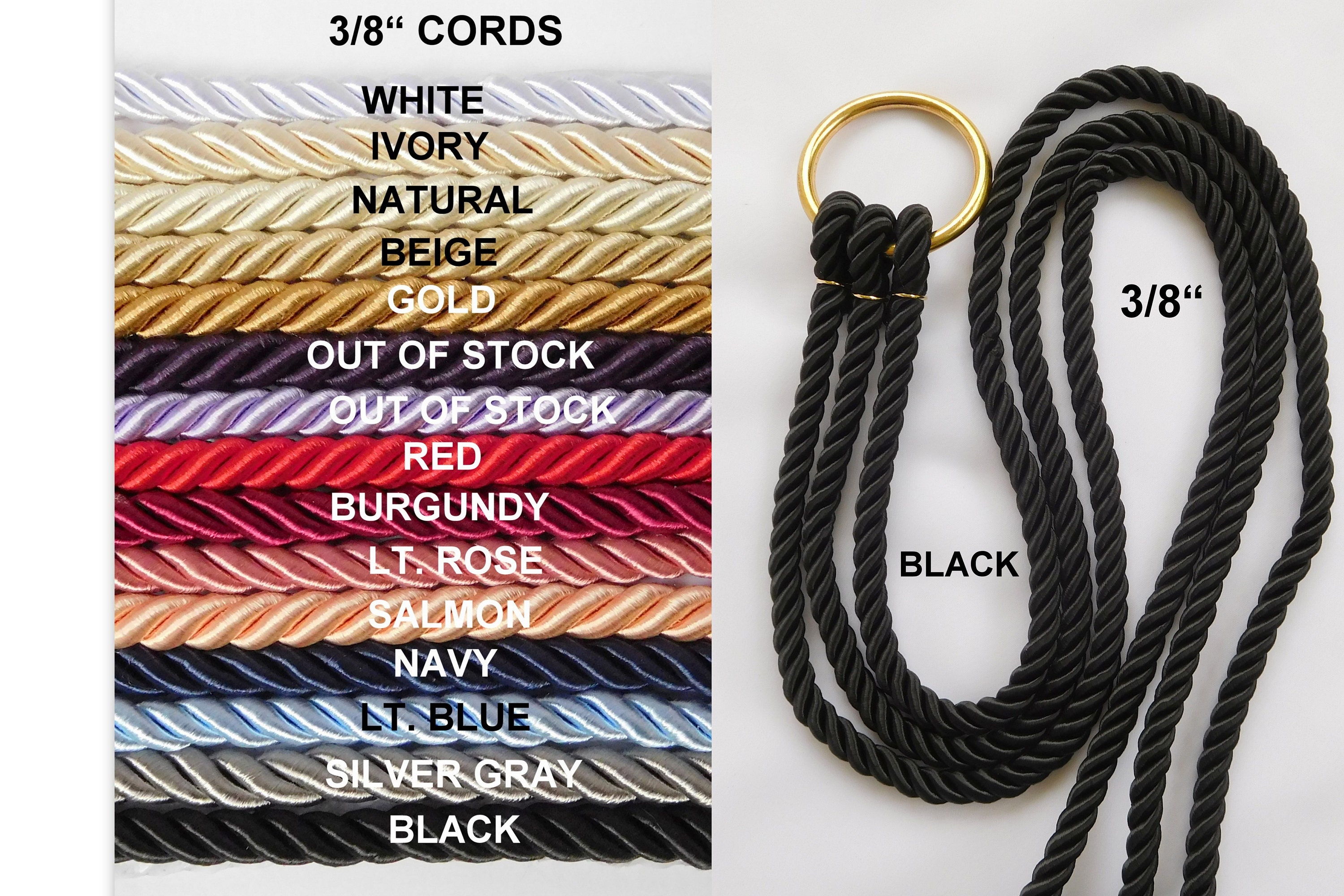 Cord of Three Strands Wedding Unity Cords Unity knot | Etsy