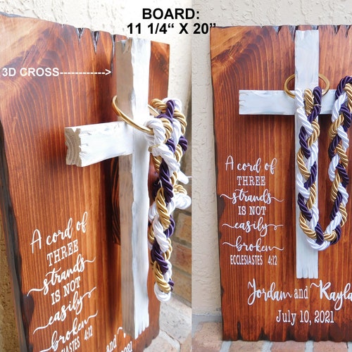 Cord of Three Strands Wedding Braid Cross Wedding Ceremony - Etsy
