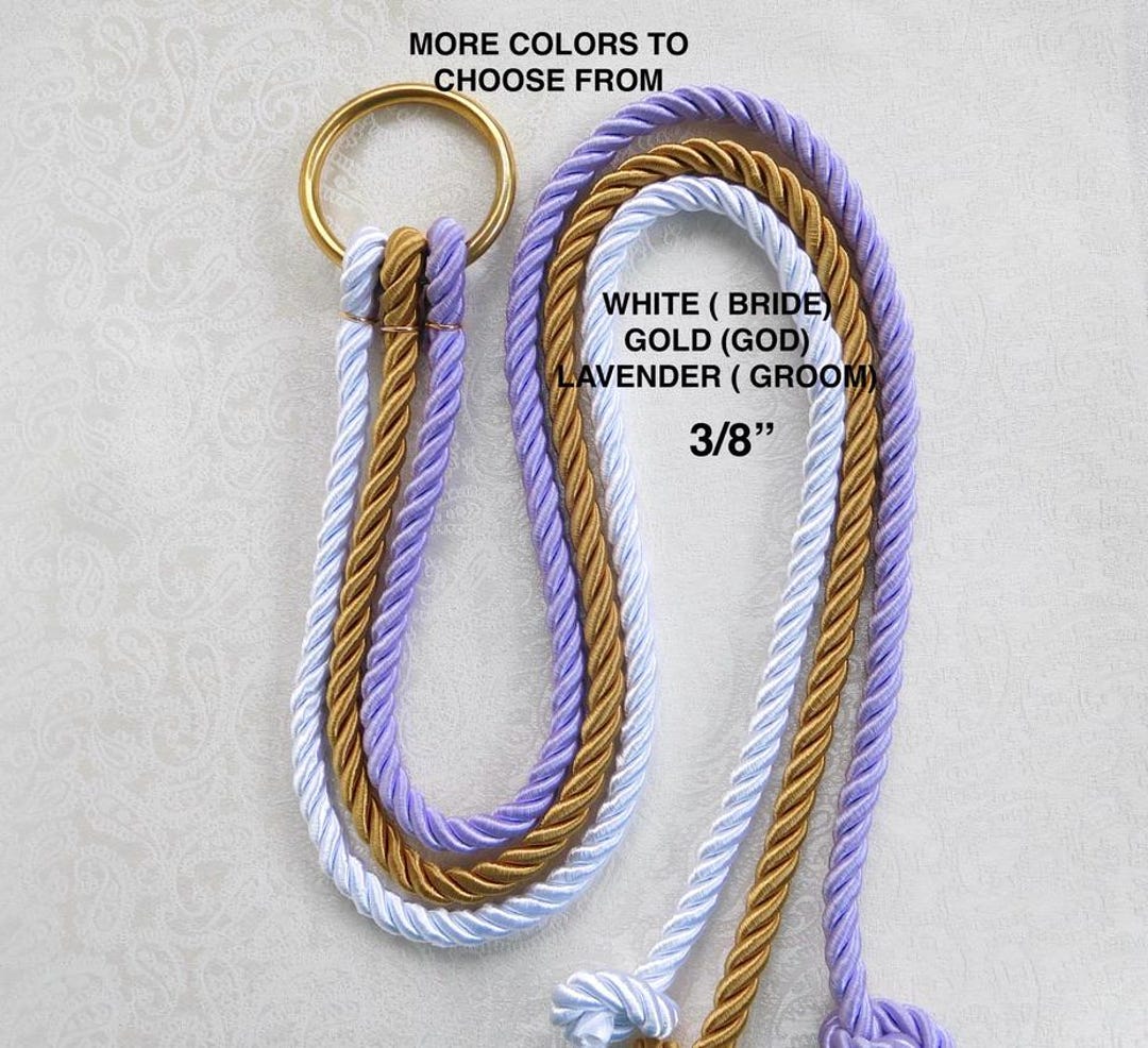Handmade Cord of Three Strands: Wedding Unity Cords, Knot-tying ...