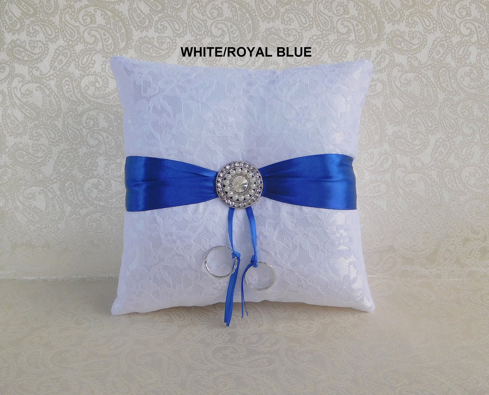 White and Black Ring Bearer Pillow Ring Bearer Pillow - Etsy