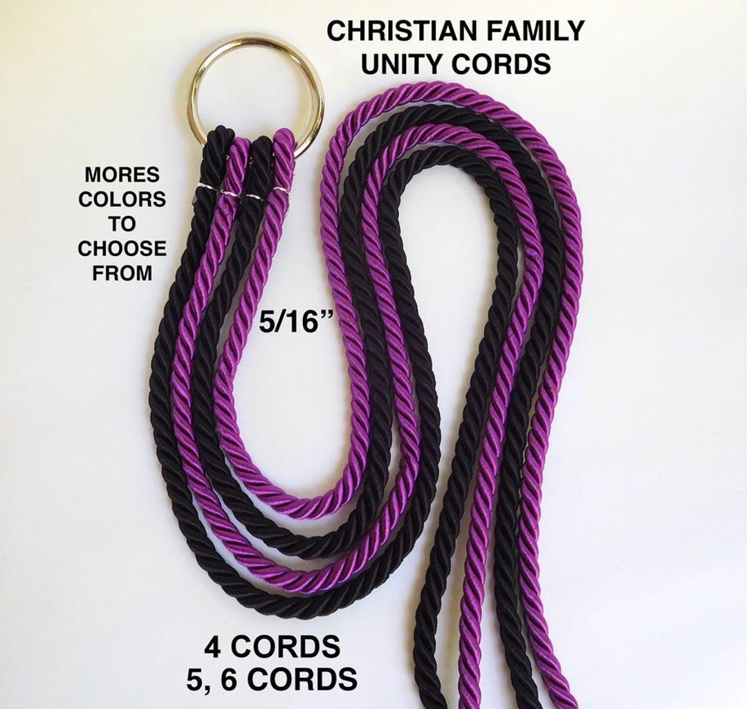 Christian Unity Ceremony, Cord of Three Strands, Six ( 6), Five (5) or ...