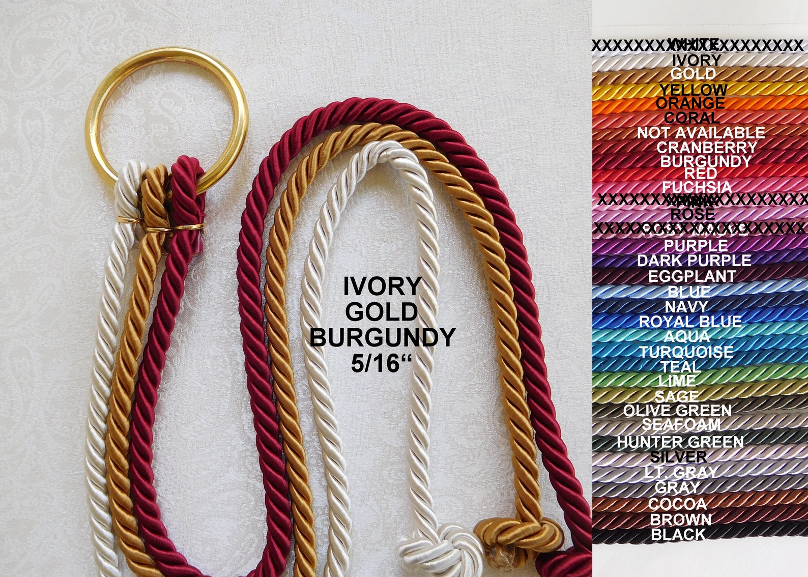 Unity Knot Ceremony of Cord of Three Strands Wedding Unity - Etsy