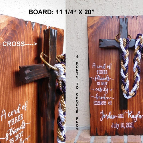 Cord of Three Strands Wedding Braid Cross Wedding Ceremony - Etsy
