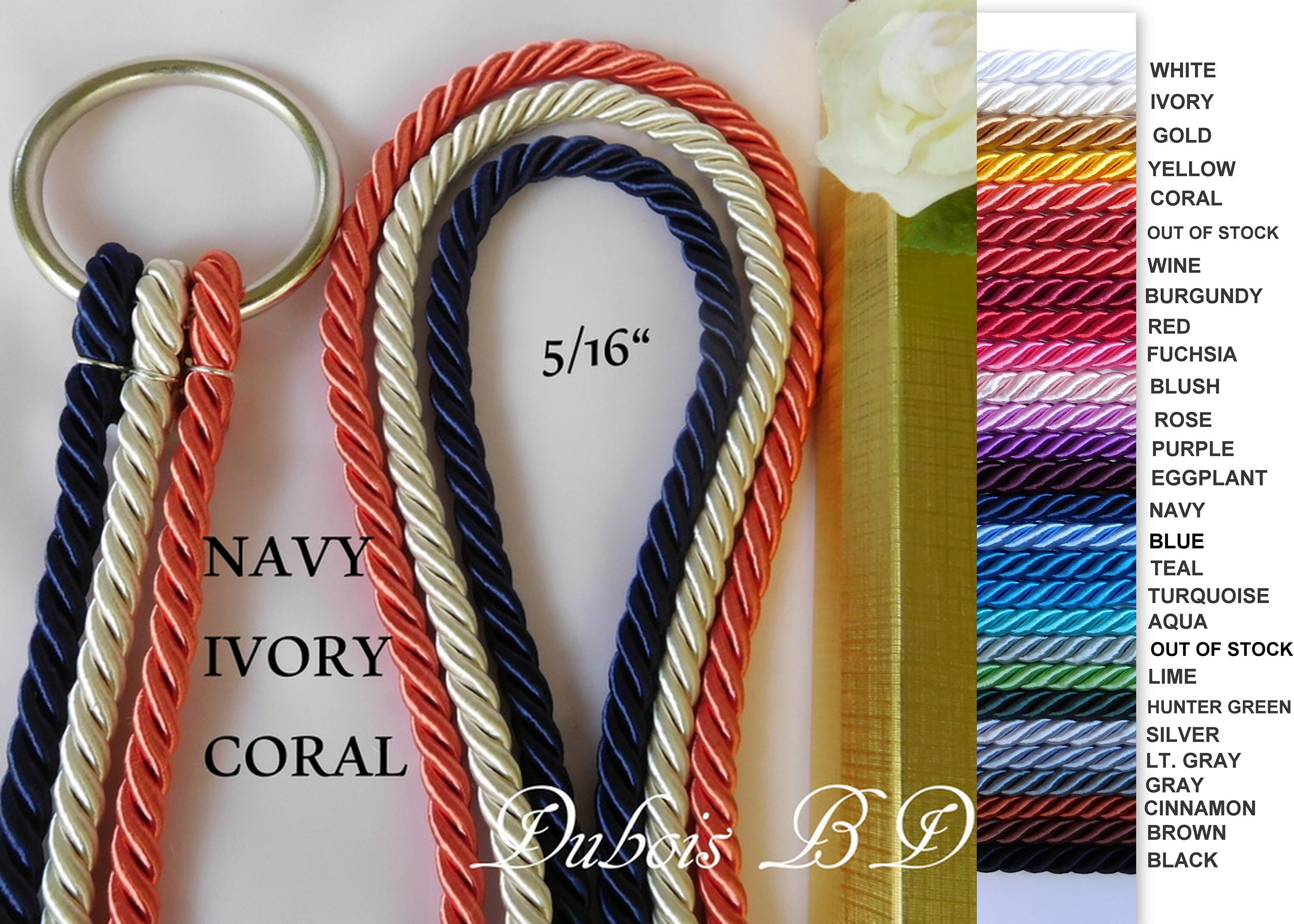 Unity knot ceremony of cord of Three Strands Wedding Unity | Etsy