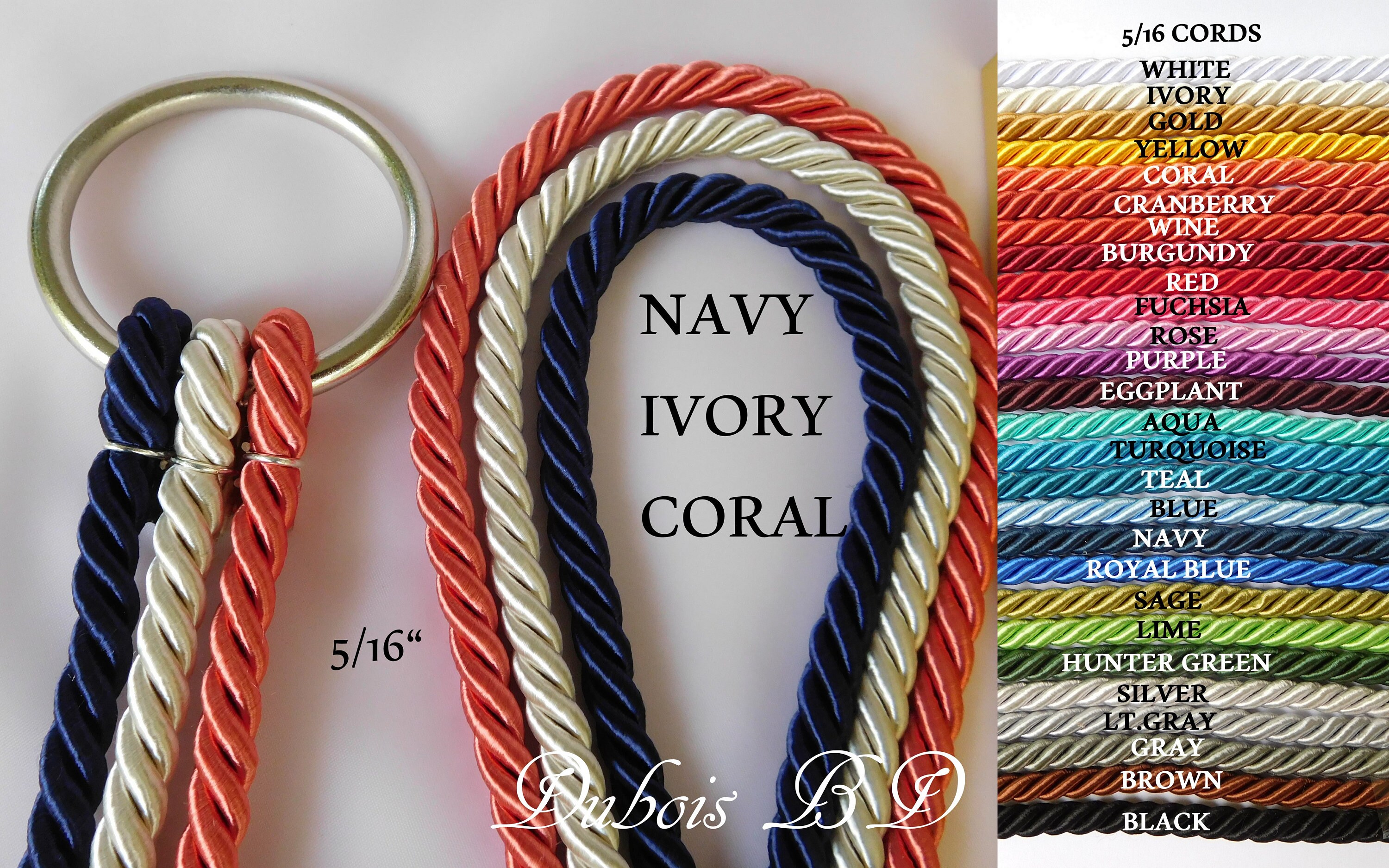 Unity knot ceremony of cord of Three Strands Wedding Unity | Etsy