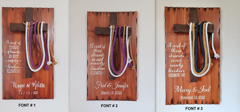 A Cord of Three Strands Knot-tying Ceremony Ecclesiastes - Etsy