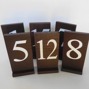Table numbers Wooden table numbers Rustic table numbers | Etsy