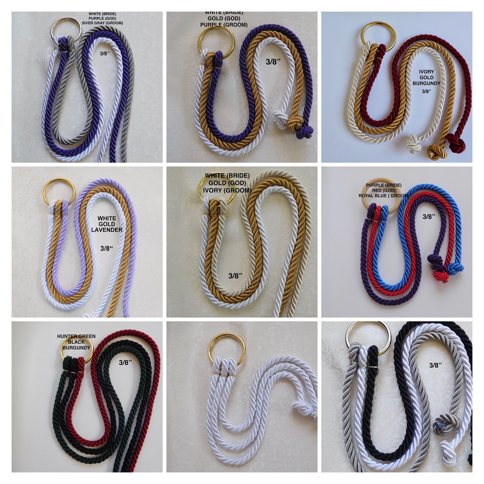 Christian Unity Ceremony, Cord of Three Strands, Wedding Unity Cords ...