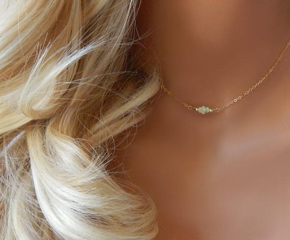 Opal Necklace or Bracelet for Woman Dainty Gold Real Opal | Etsy
