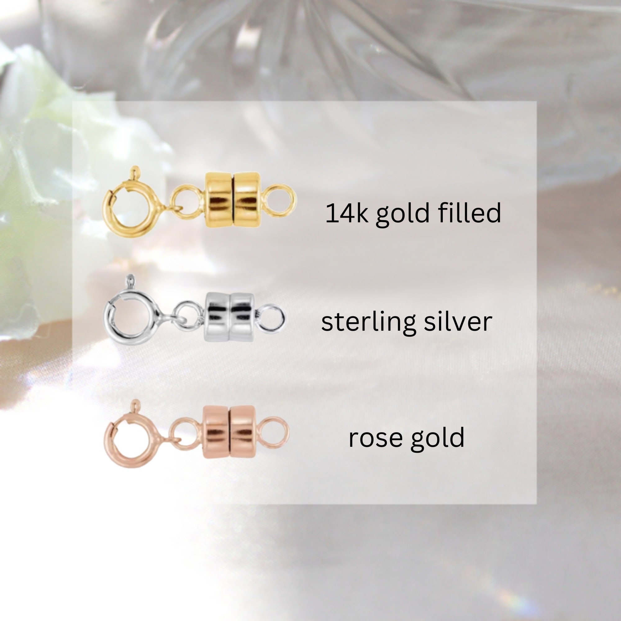 Magnetic Clasp Converter 14K Gold Filled Magnet Arthritic Hands Easy Use for Long Nails Anklet Extender Adapter Jewelry Accessory Etsy