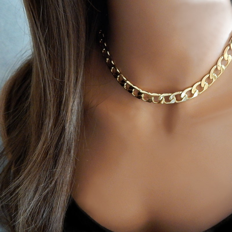 Thick Chain Necklace - Etsy UK
