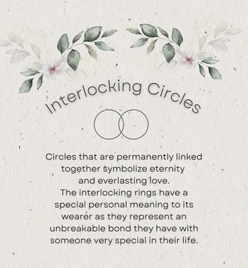 Eternity Circle Necklace, Interlocking Gold Silver Necklace, Two Tone ...