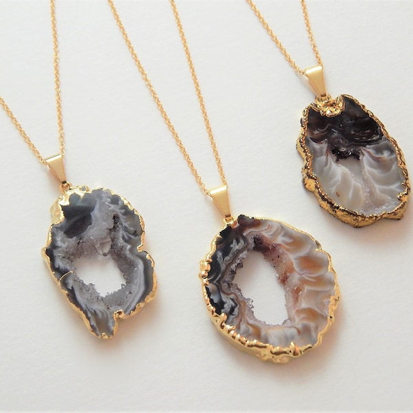 Geode Necklace - Etsy