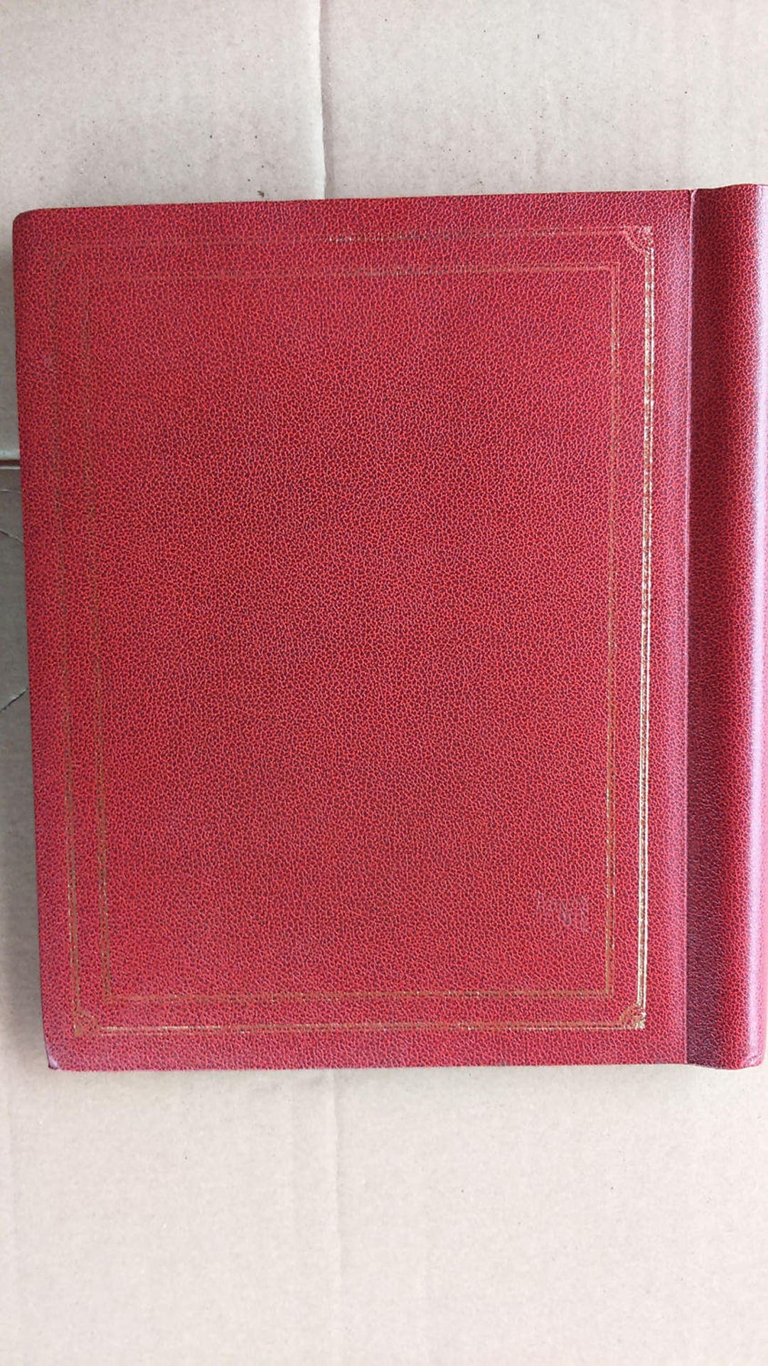Photo Album Red Photo Album Vintage Photo Album Old Photo Album ...