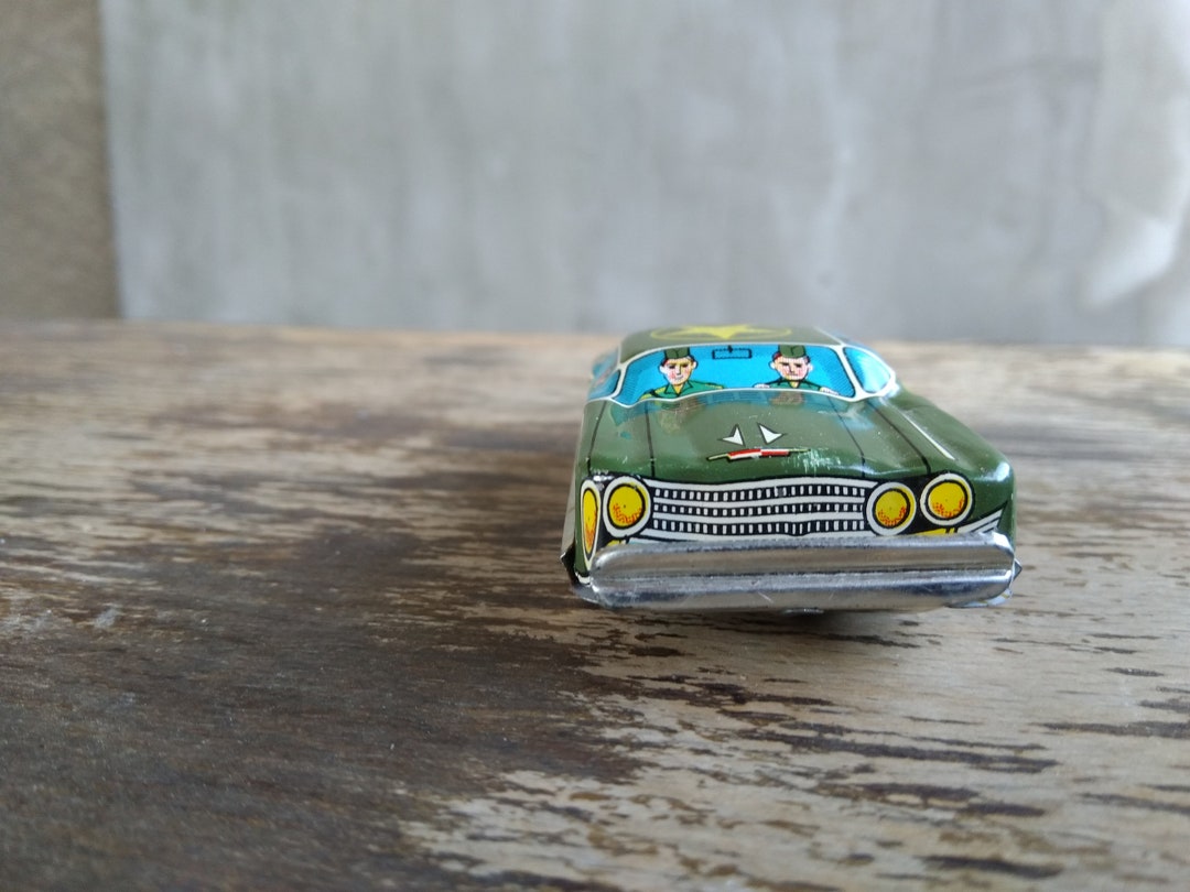 Vintage Small Nomura Tin Car Vintag Tin Litho Toy Car Vintage Tin Litho ...