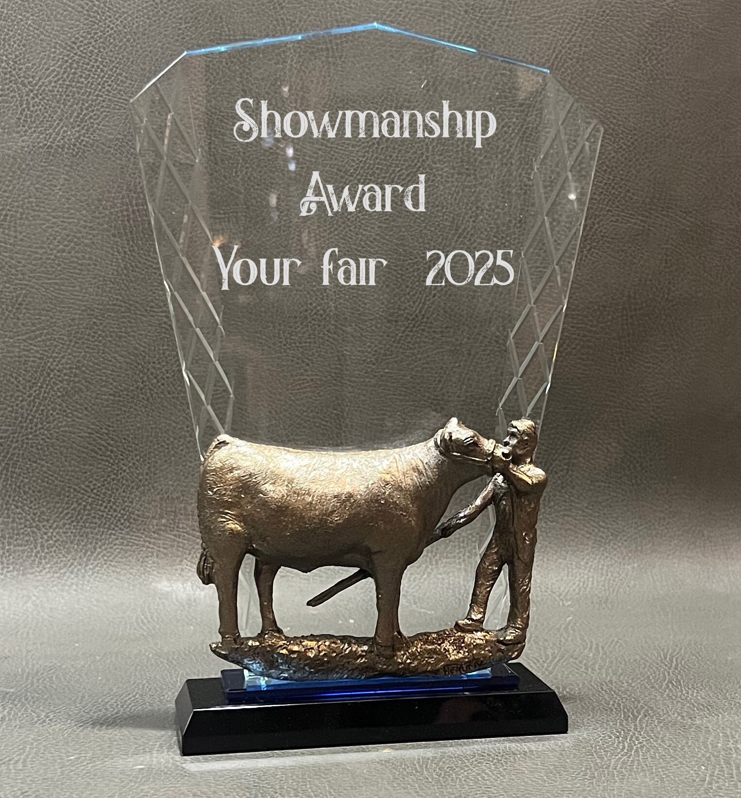 3D TALL Livestock Showmanship Award, Beef, Hog, Sheep, Goat, Dairy ...