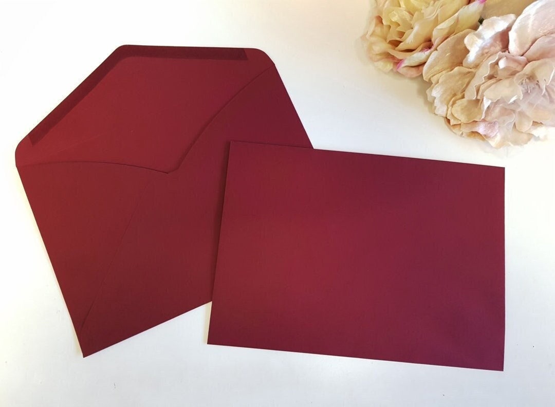 C6 Envelopes Burgundy Red Bulk Sydney Australia - Banker Ideal Hand ...