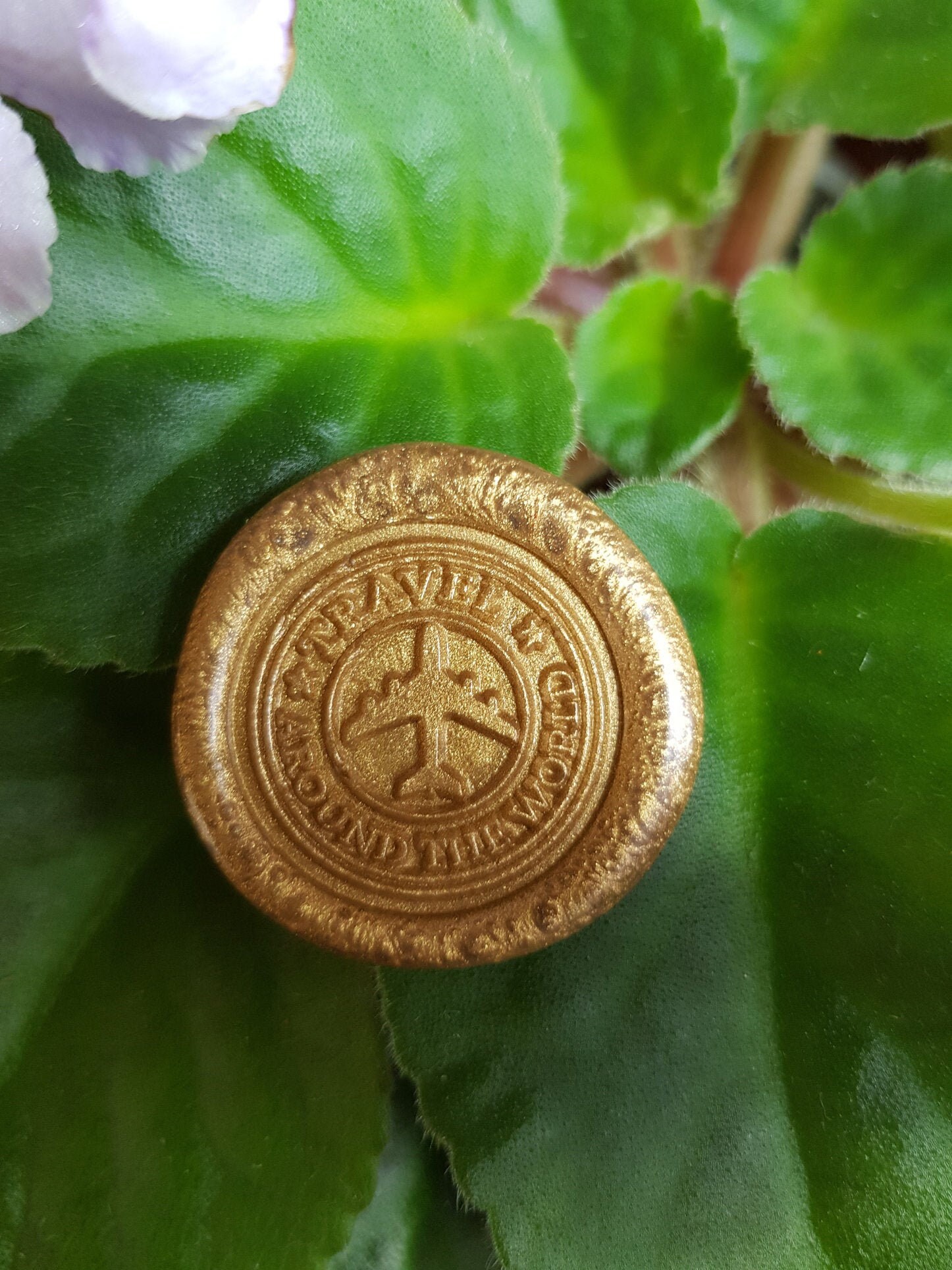 Plane Wax Seal Sticker Travel Passport Ticket Envelope Self Adhesive ...