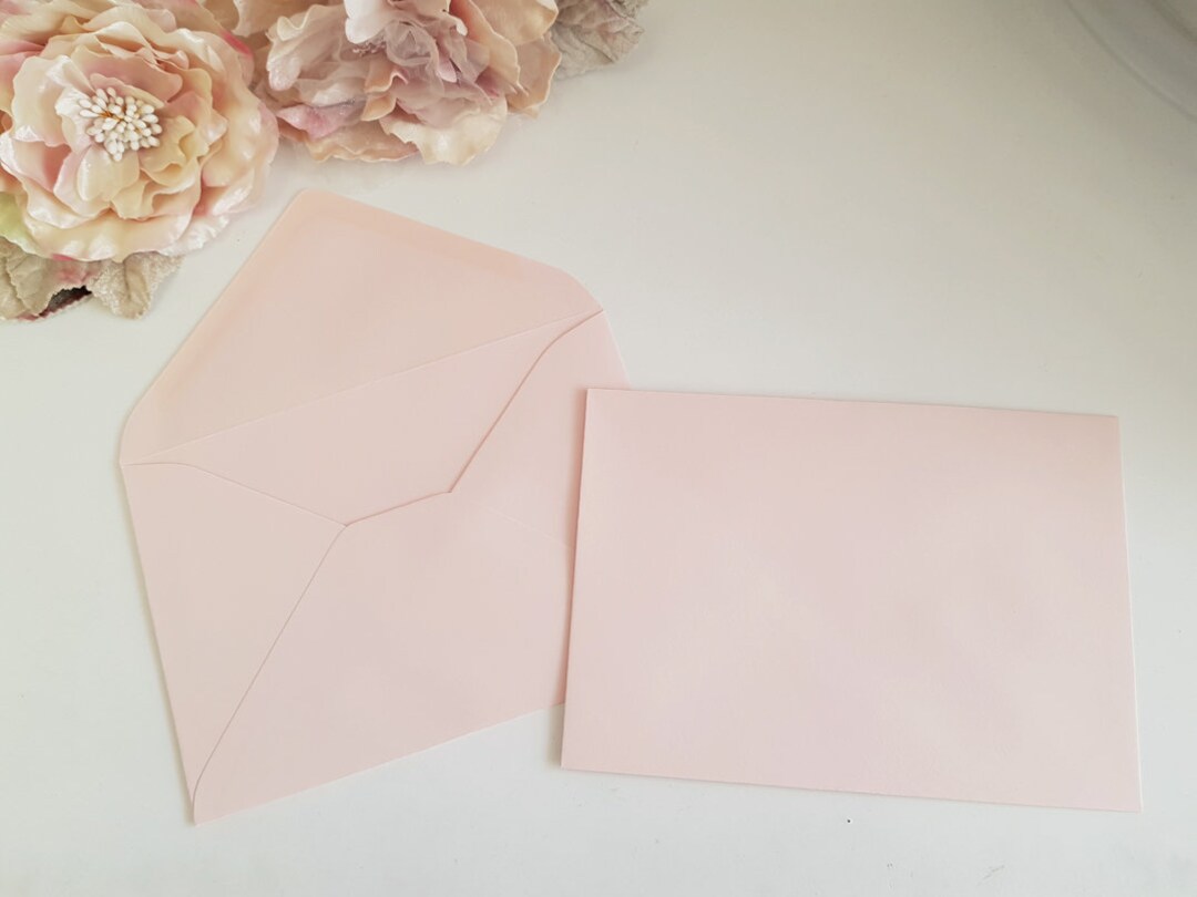 Pink 5x7 Envelopes - Pastel Blush Fit 5x7 Printable Template Download ...