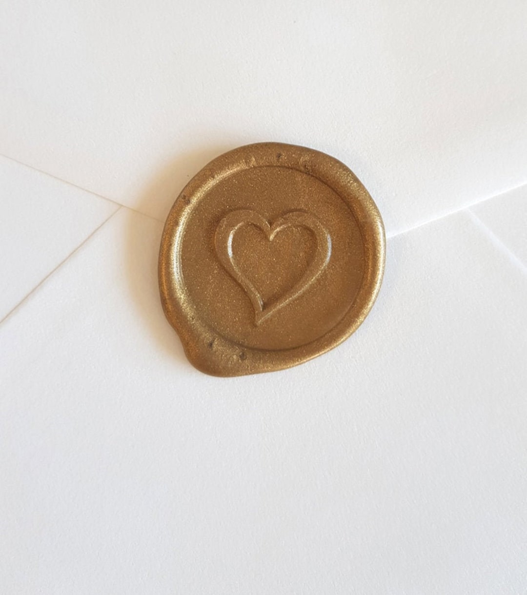 Love Heart Wax Seal Stickers - Wedding Self Adhesive Peel and Seal ...