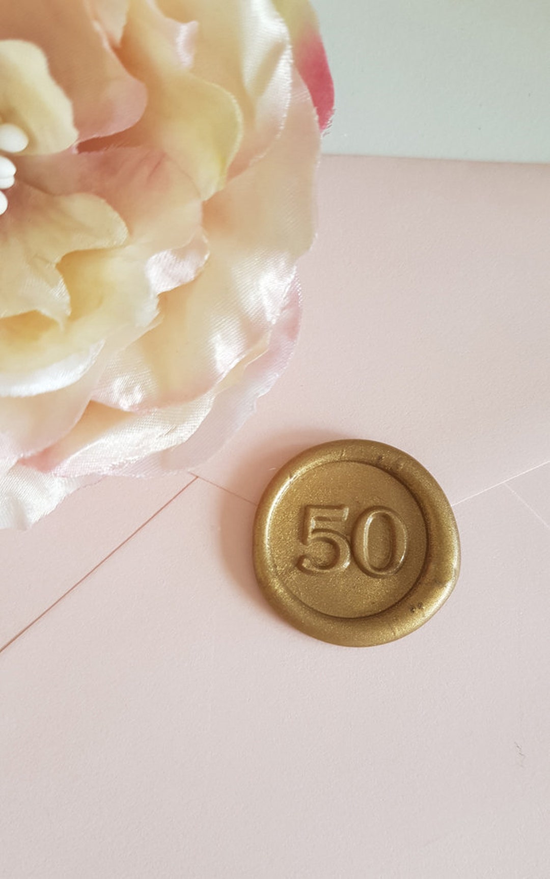 50th Stickers | Number 50 Birthday | Wedding Golden Anniversary Wax ...