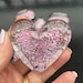 Handmade Pink Glass Heart - Etsy
