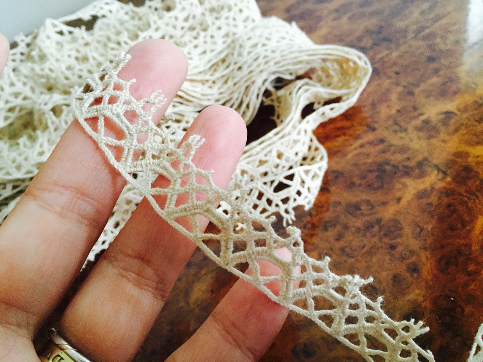 Vintage Tudor lace yardage Elizabethan style 3/4 inch lace | Etsy