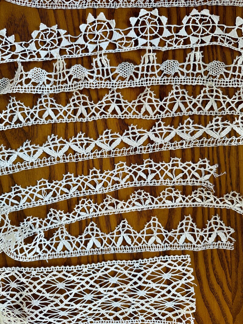 Fabulous 1 1/8" Vintage Tudor Design Reticella Lace Renaissance or ...