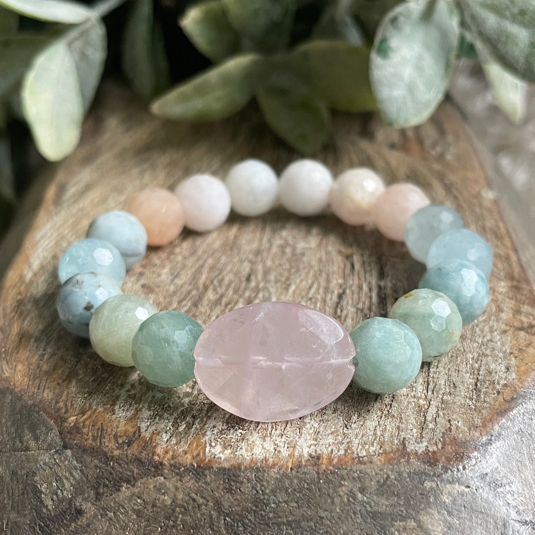 Beryl Rose Quartz Love, Anxiety, Confidence, Passion - Etsy