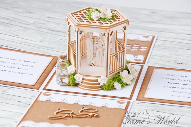 Personalized Wedding Explosion Box, Wedding Exploding Box, Personalized ...