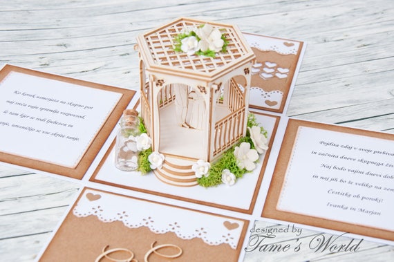 Exploding Box Wedding Invitations