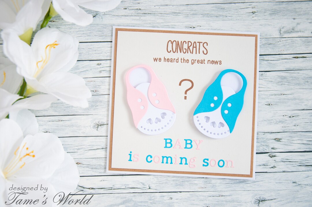 Personalized Baby Card, Baby Card, Newborn Card, Baby Showe Card, Twins ...