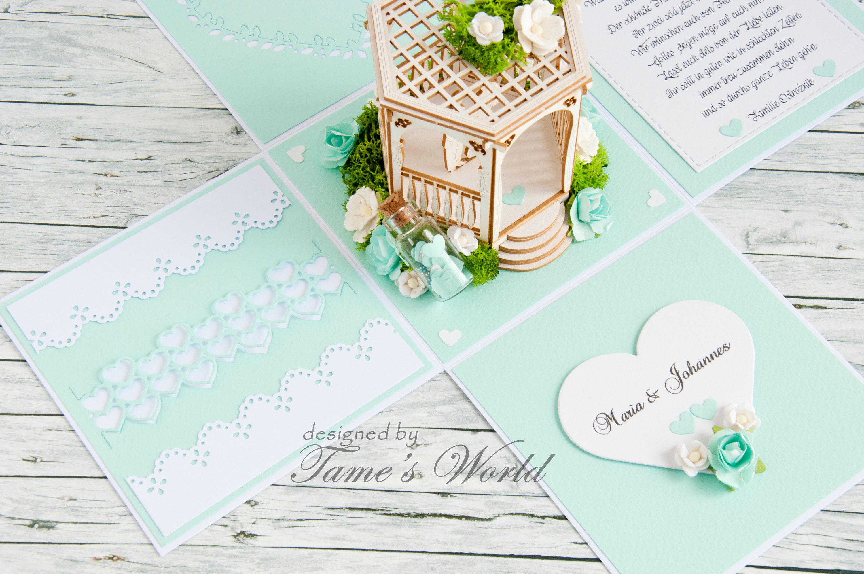 Personalized Wedding Explosion Box, Wedding Exploding Box, Personalized Wedding Gift, Wedding 3D ...