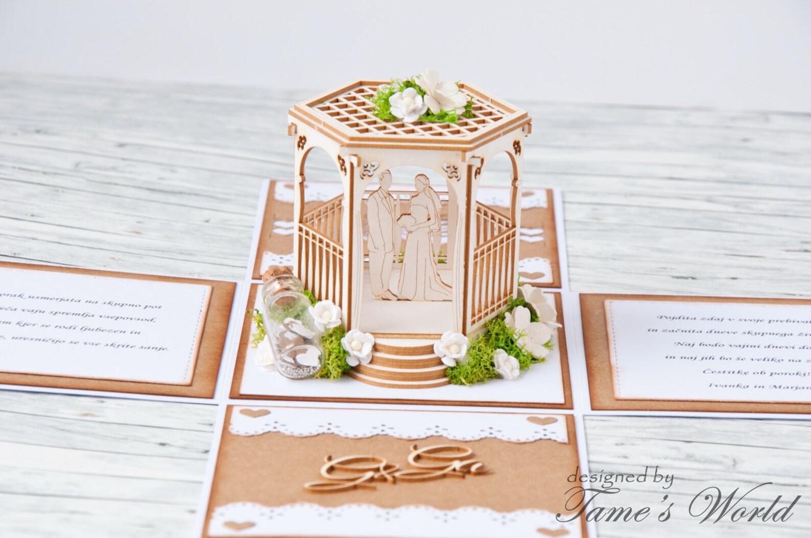 Personalized Wedding Explosion Box, Wedding Exploding Box, Personalized Wedding Gift, Wedding 3D ...