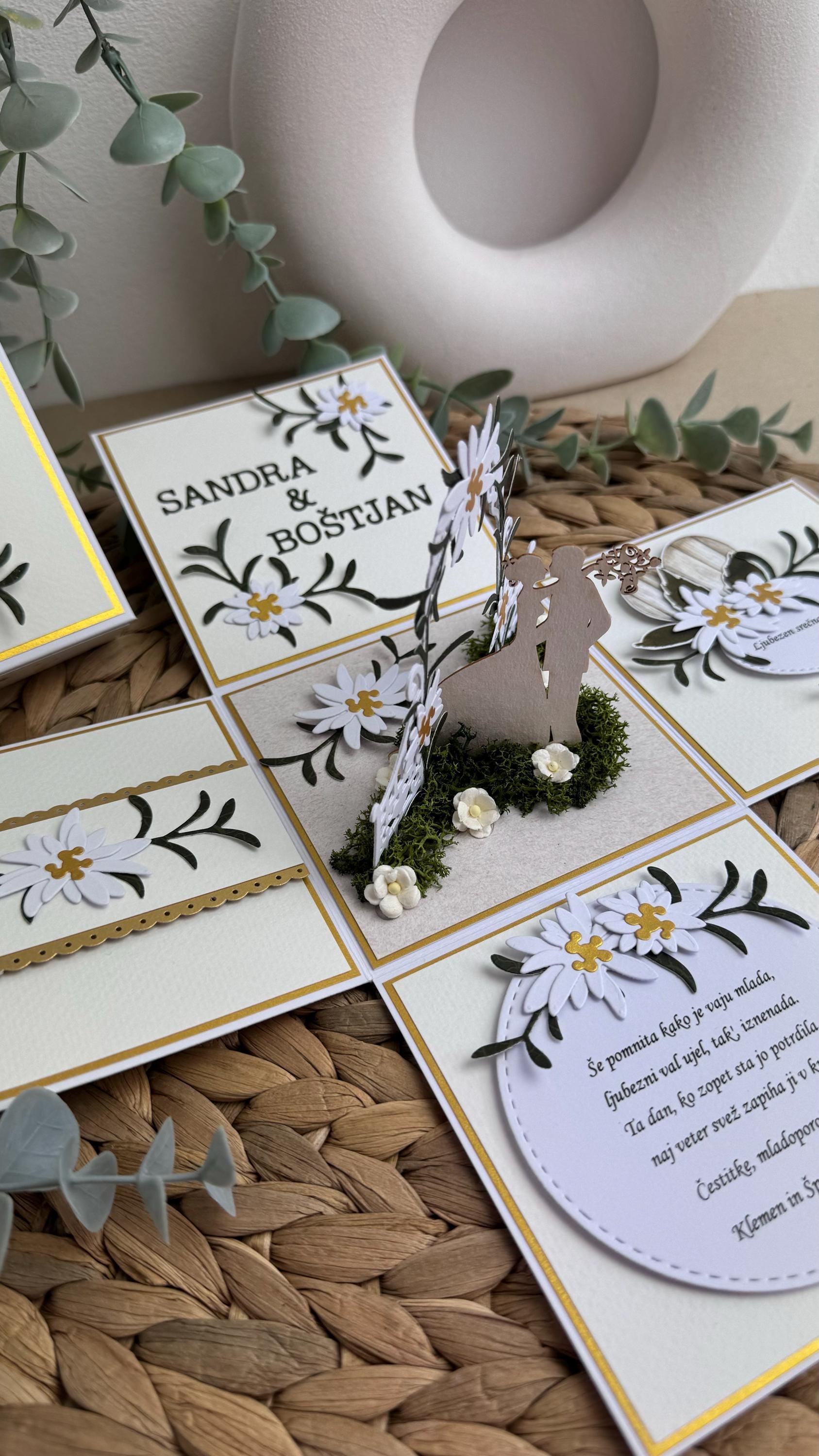 Personalized Wedding Explosion Box, Wedding Exploding Box, Personalized ...