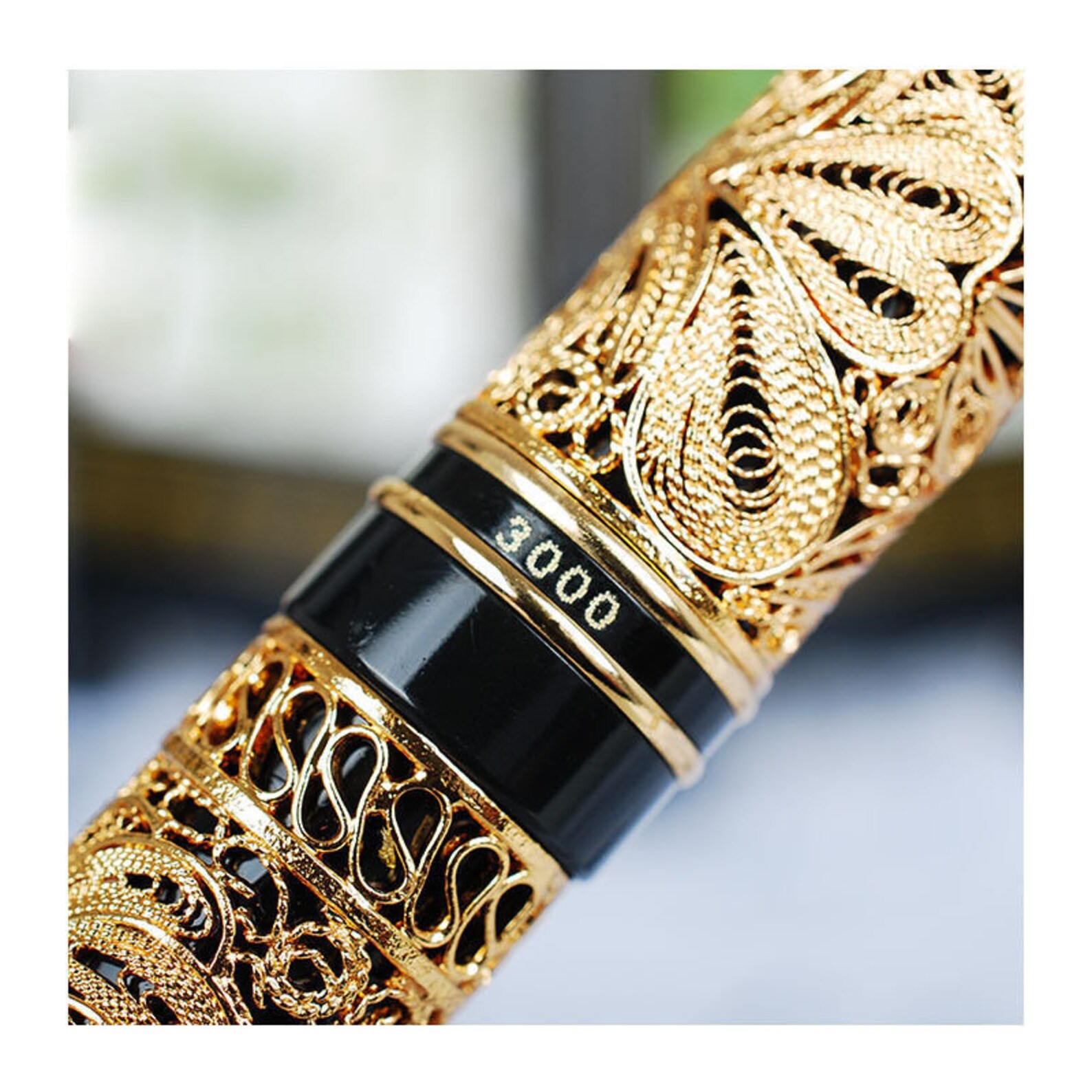 Handmade Hero 3000 18K Golden Fountain Pen," the Imperial Court " Gold ...