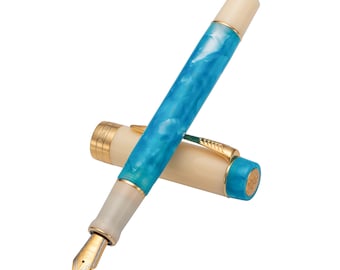 Jinhao 100 Centennial Sky Blue Resin Fountain Pen EF/ F/ M/ | Etsy